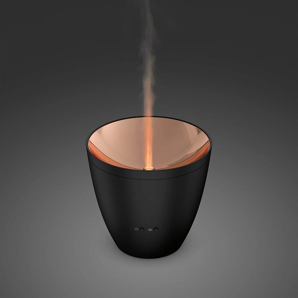 Zoe Ultrasonic Glowing USB Aroma Diffuser – Black - www.evo.ae