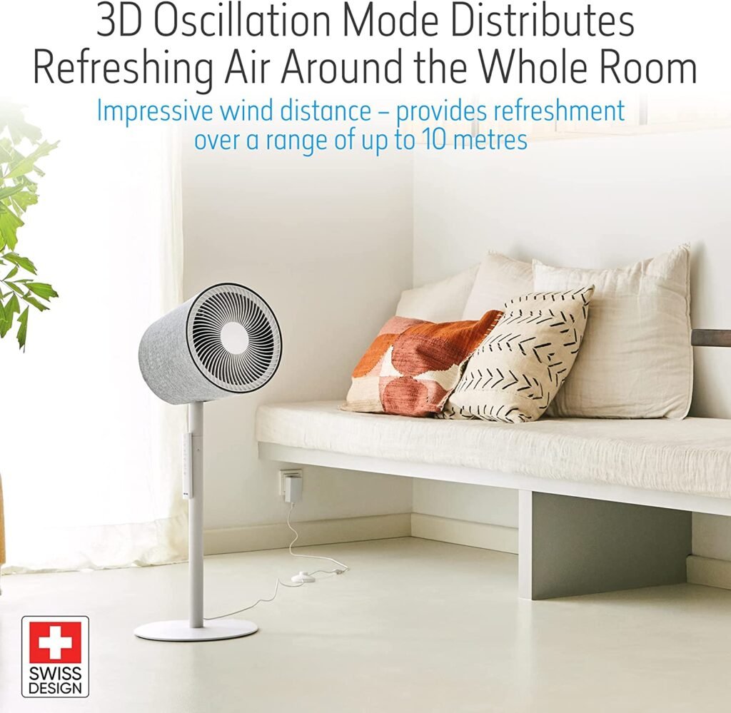 Stadler Form Simon 3D Air Circulators Fan Swiss Made Quiet and Powerful Natural Wind conditions ...