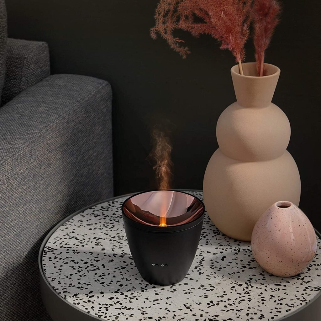 Zoe Ultrasonic Glowing USB Aroma Diffuser – Black - www.evo.ae