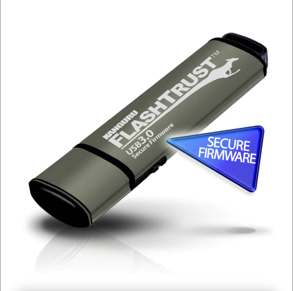32G Kanguru FlashTrust (USB 3.0, Secure Firmware, Write Protect Switch ...